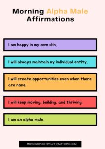 70 Morning Alpha Male Affirmations To Take Charge Of Your Life