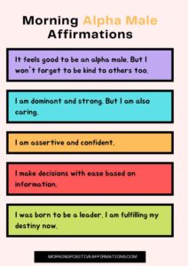 70 Morning Alpha Male Affirmations To Take Charge Of Your Life