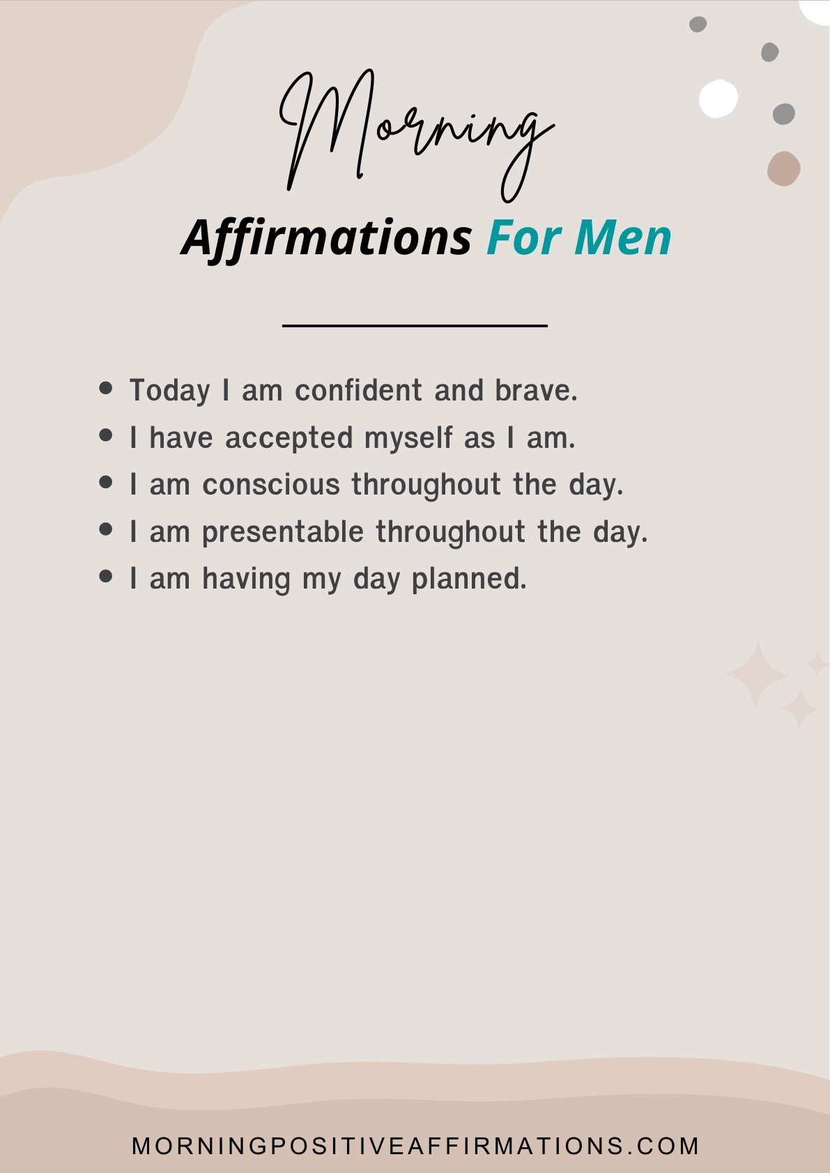 100+ Morning Affirmations For Men
