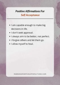 70+ Positive Affirmations For Self Acceptance