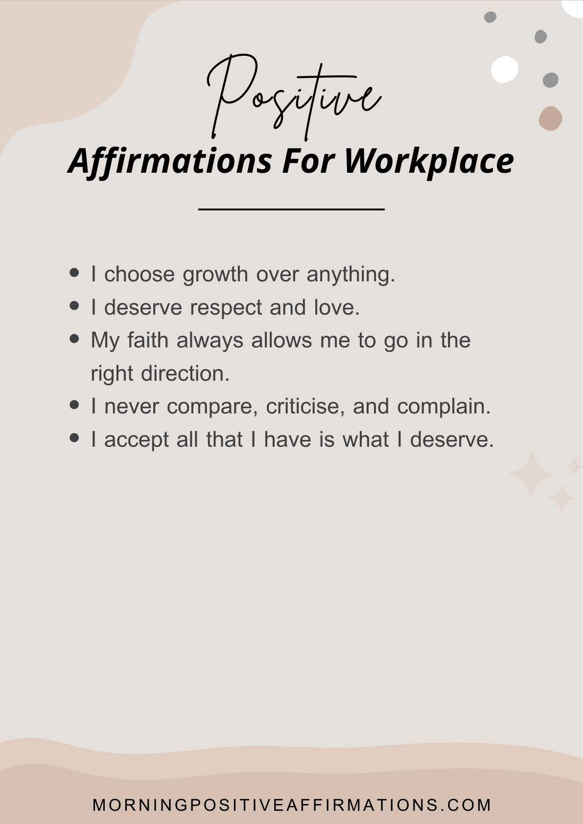 100+ Morning Positive Affirmations For Workplace