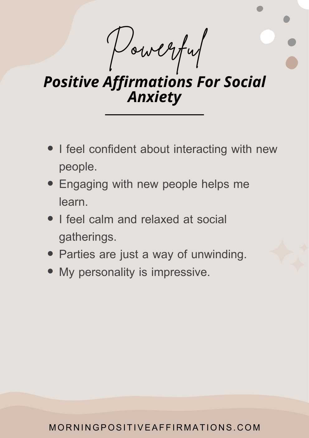 50+ Powerful Positive Affirmations For Social Anxiety