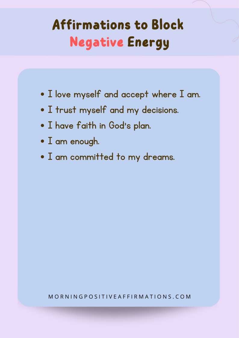 70+ Positive Affirmations to Block Negative Energy