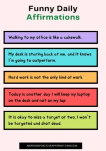 50+ Funny Daily Affirmations That Work For Everyone