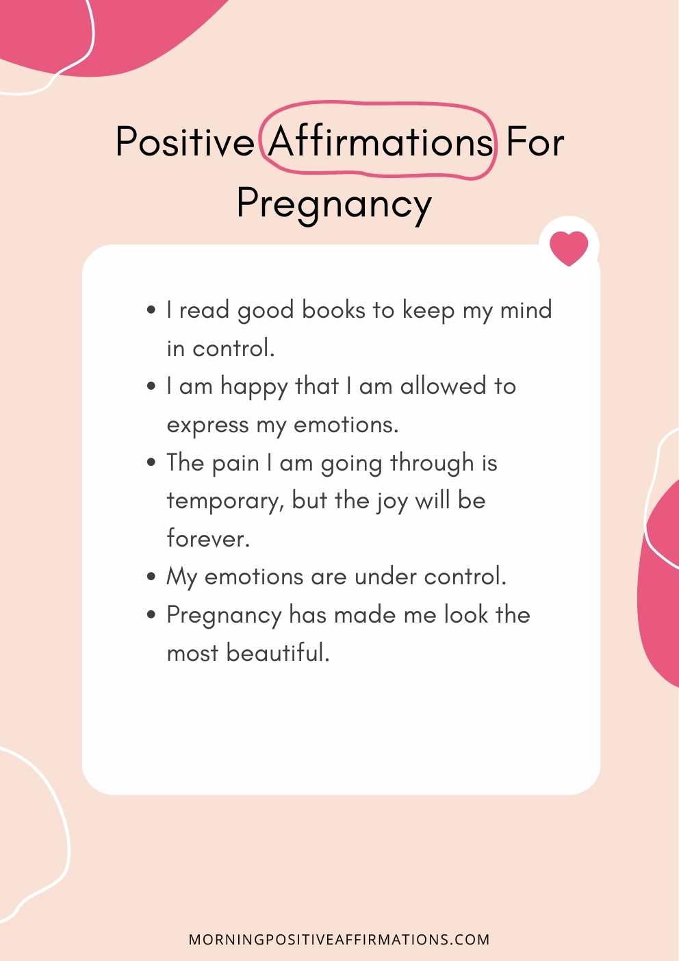 100+ Positive Affirmations For Pregnancy
