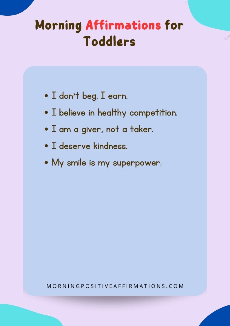 70+ Powerful Morning Affirmations for Toddlers